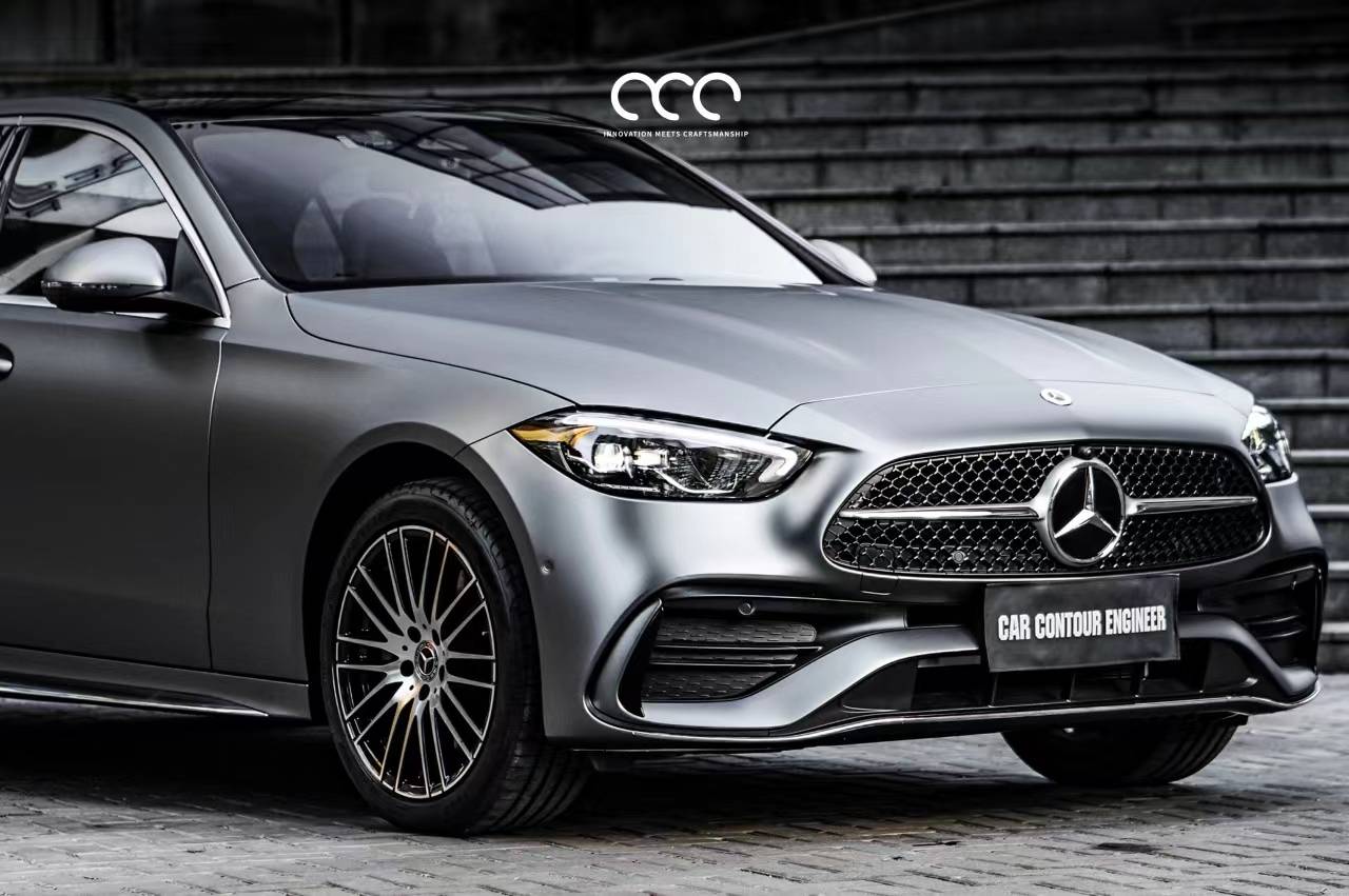 奔驰C260L漫彩山灰改色膜,高级的灰色调_搜狐汽车_搜狐网