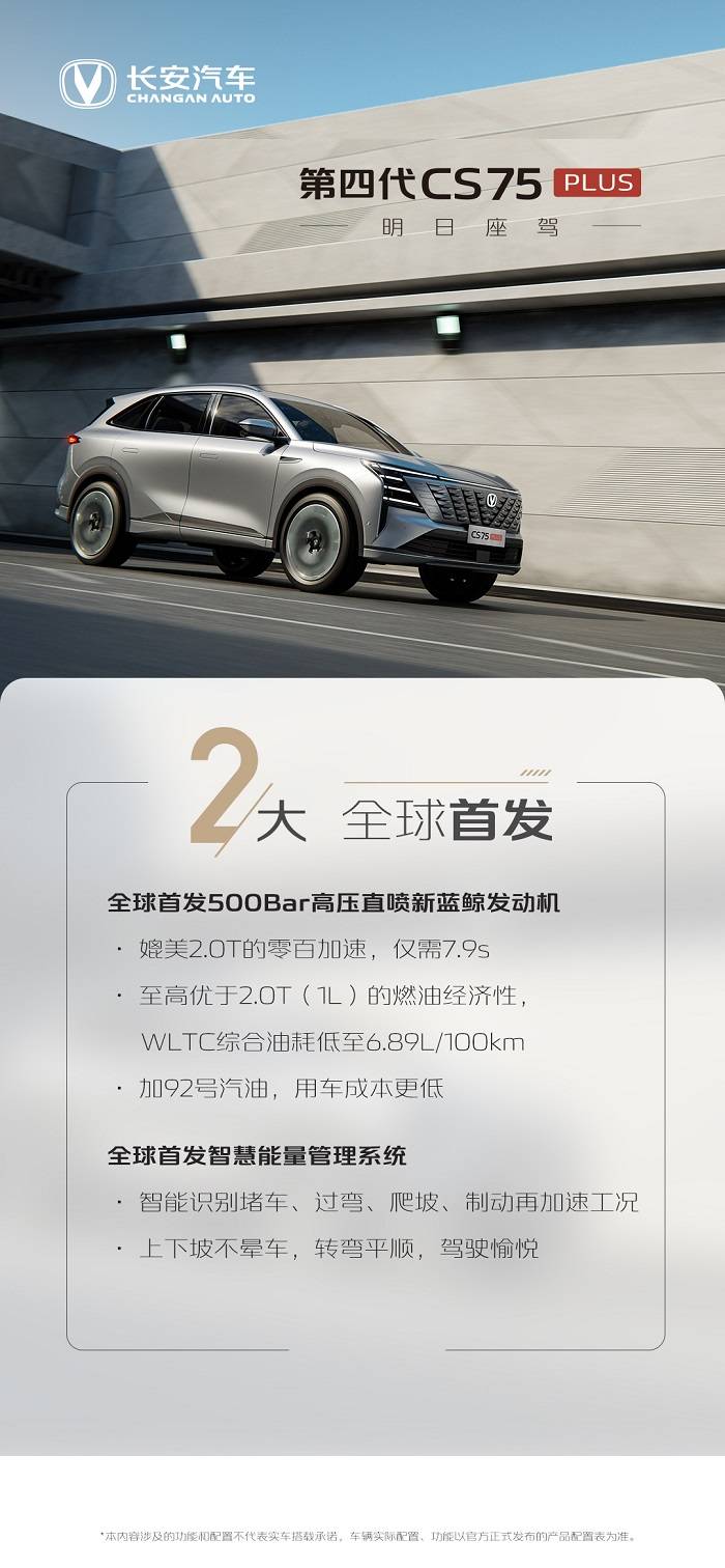9月24日预售！第四代CS75PLUS配置发布！15项全系标配打造SUV真王炸_搜狐汽车_搜狐网