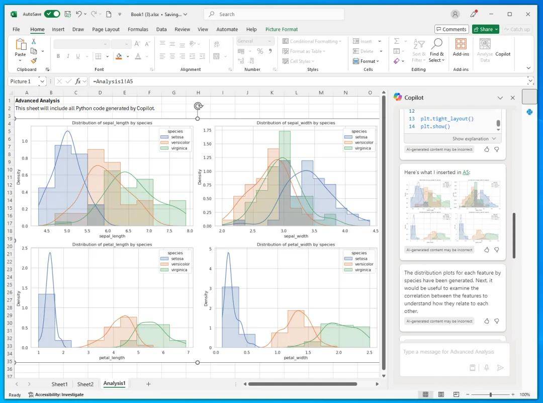 Copilot in Excel with Python高级数据分析_进行_语言_商业版