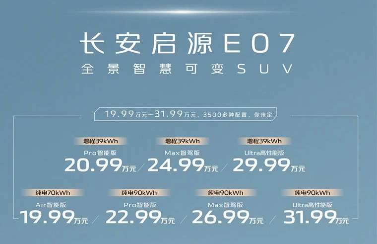小鹏G9、理想L6小心了！19.99万起的长安启源E07，可皮卡可SUV_搜狐汽车_搜狐网