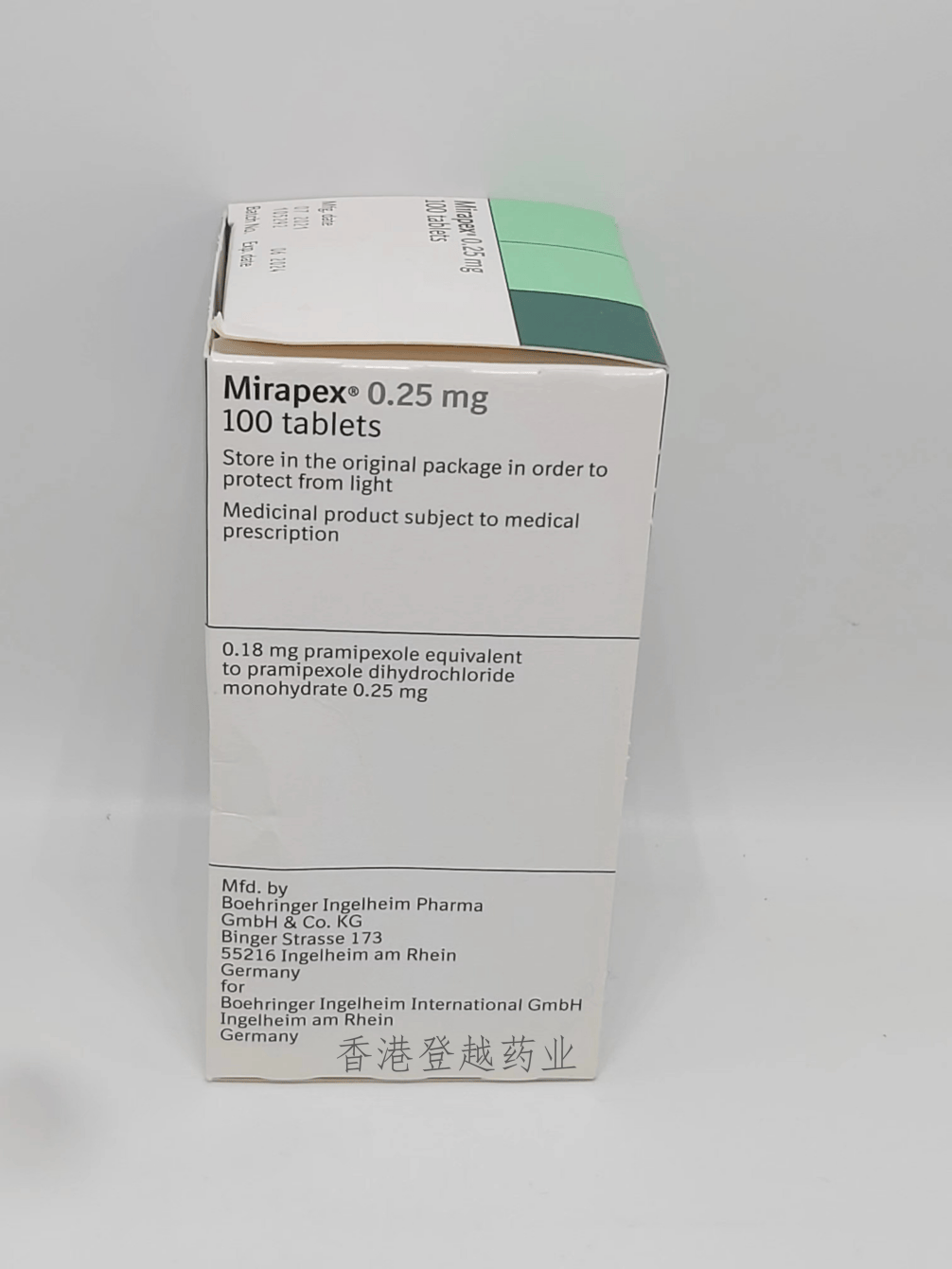 Pramipexole Mirapex（普拉克索）中文说明书|香港登越药业_治疗_剂量_患者