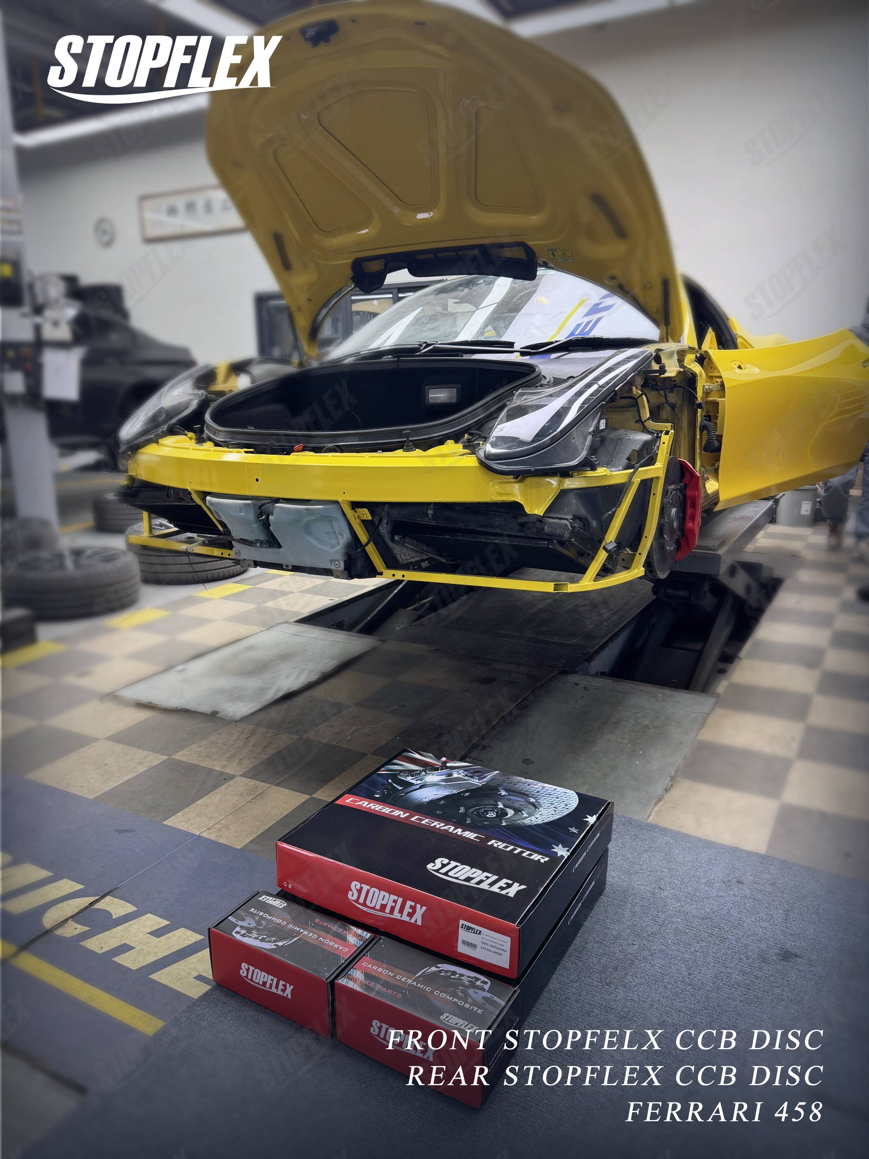 法拉利458改装升级STOPFLEX碳陶刹车案例_搜狐汽车_搜狐网