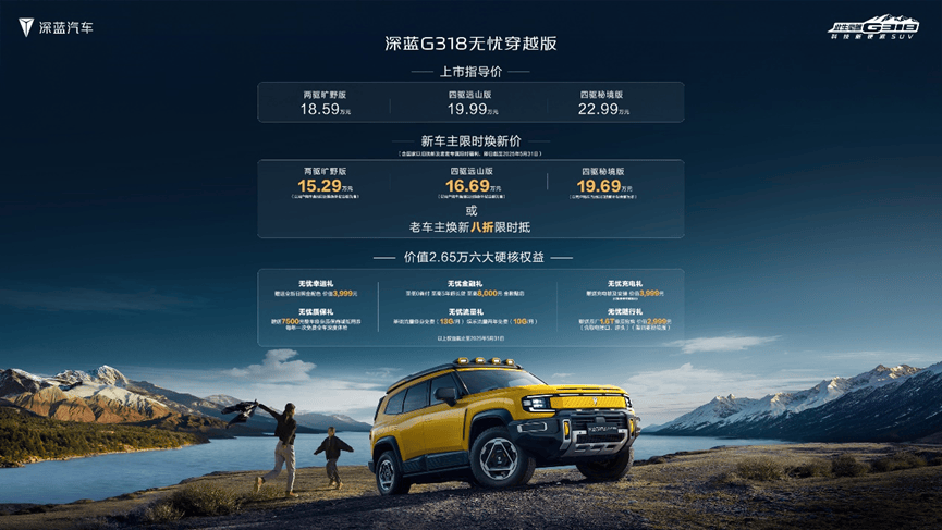 20万级无忧穿越第一车，深蓝G318无忧穿越版打造硬派SUV新典范_搜狐汽车_搜狐网