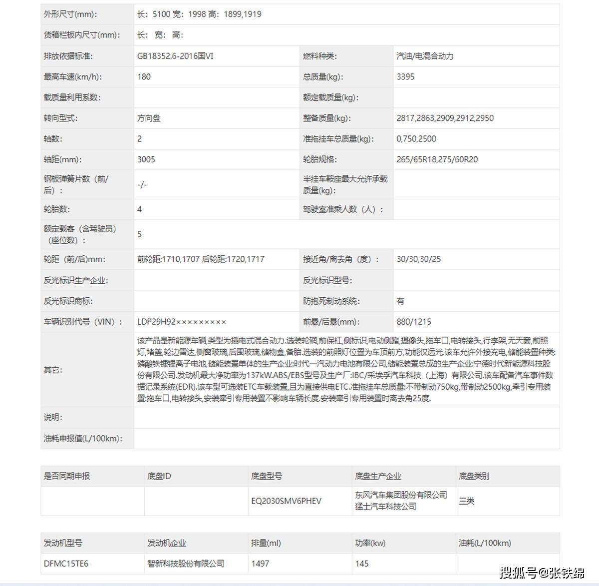 东风全新硬派SUV，猛士M817正式申报，外观很霸气，1.5T插混动力_搜狐汽车_搜狐网