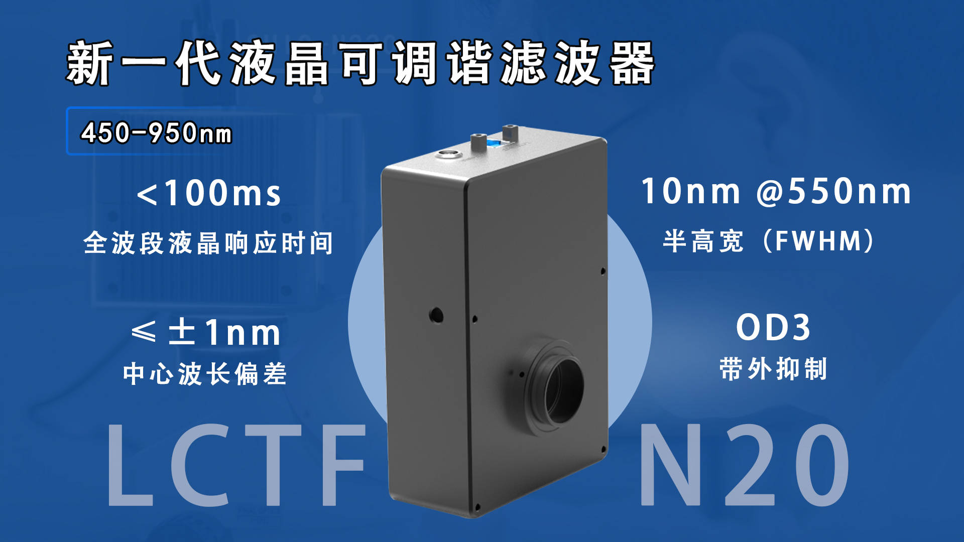 新升级！王牌产品液晶可调谐滤波器LCTF-N20重磅发布！_光谱_成像_光学