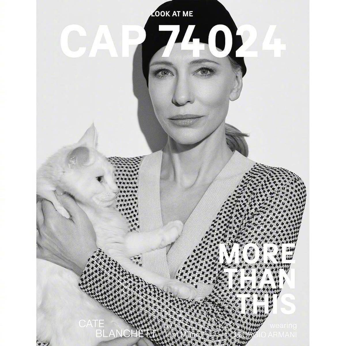 凯特·布兰切特新写真曝光 女人与猫复古故事感拉满