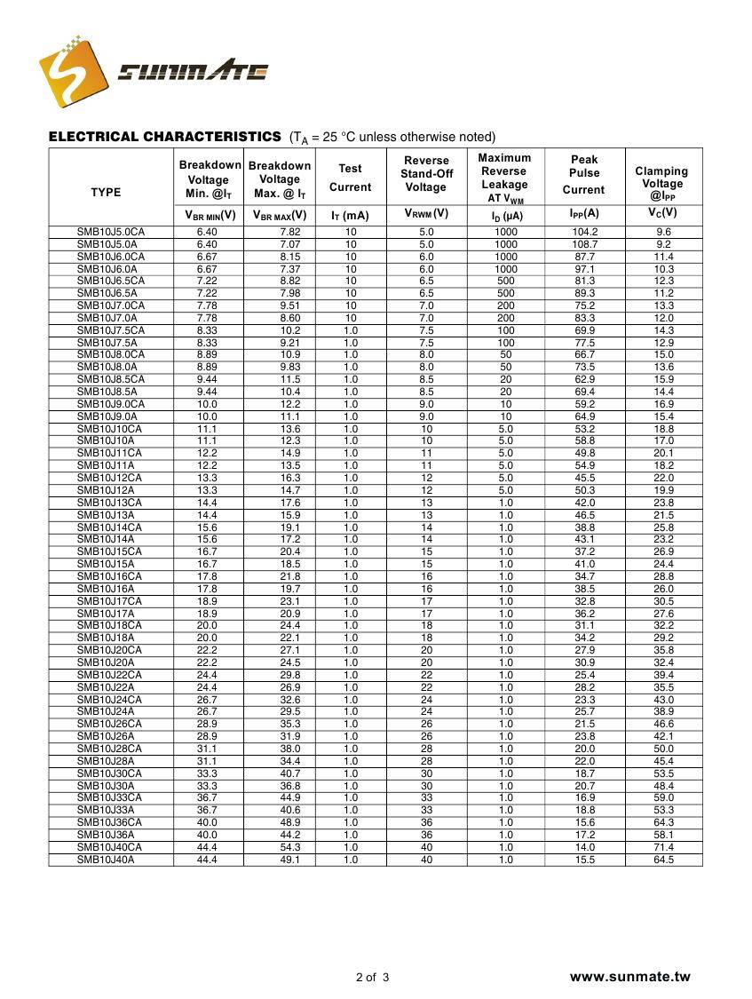 SMB10J20CA双向TVS瞬态抑制二极管1000W功率_电压_电子设备_产品