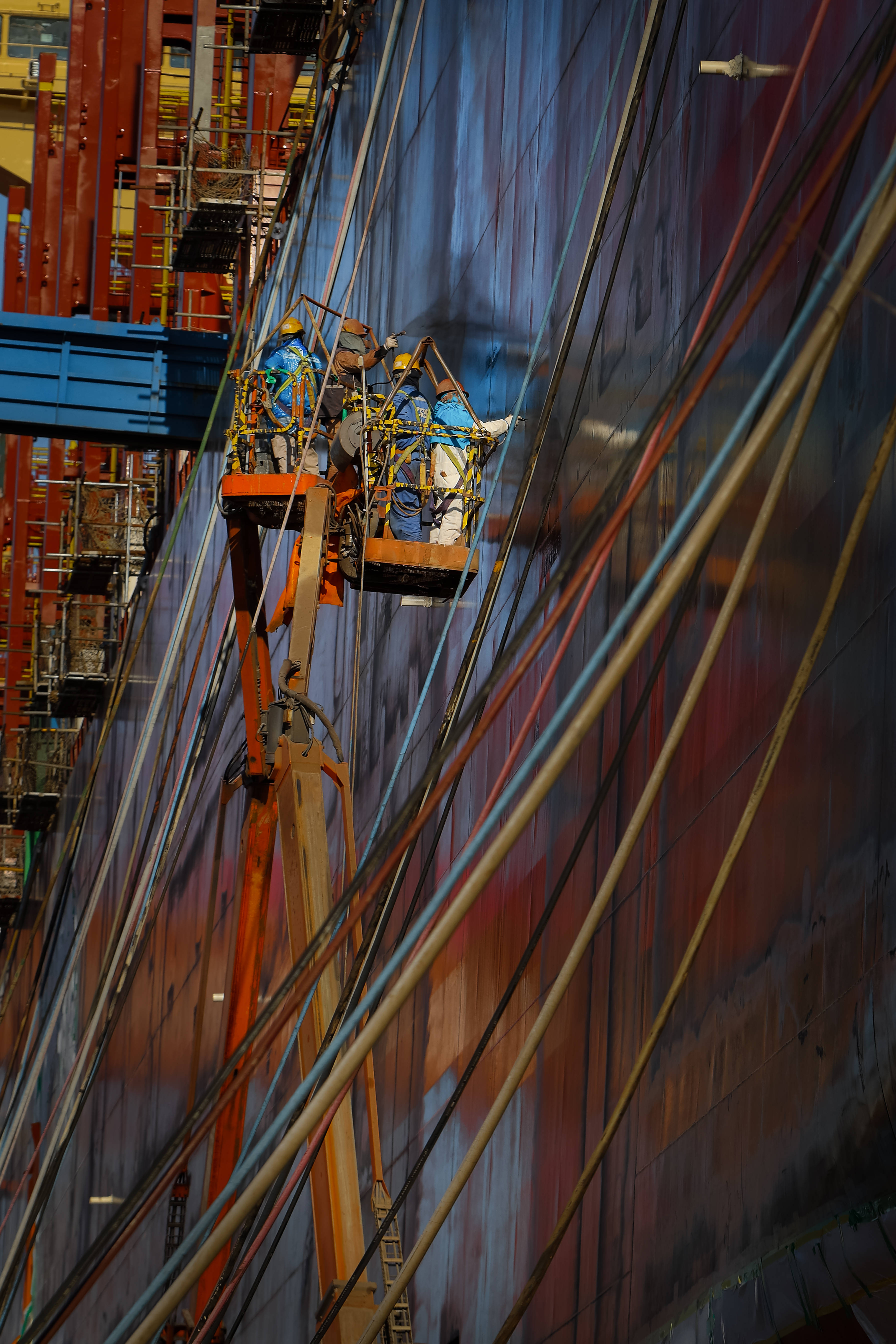 中国船舶集团上海三大船企当前同时在建船舶逾60艘_造船_该公司_运输船