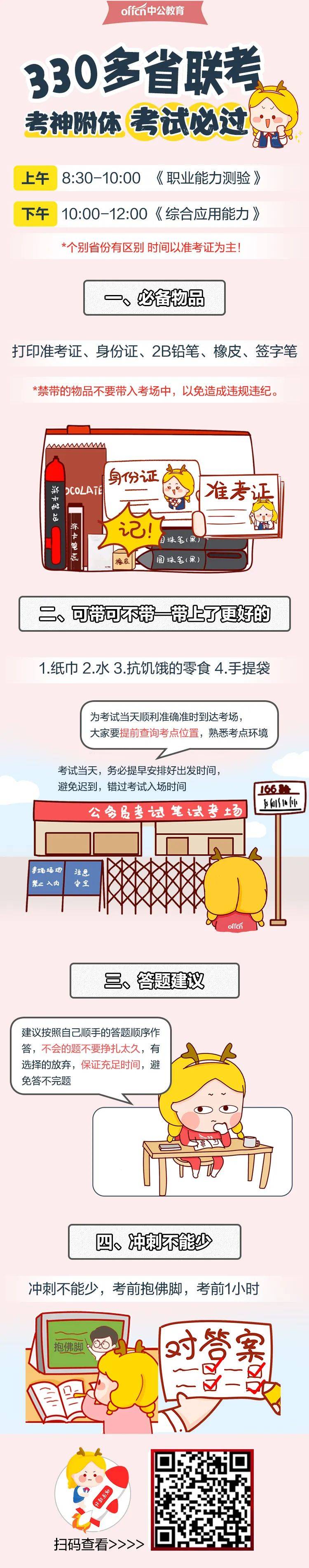 3·30全国联考e类 考前温馨提示招聘备考医疗