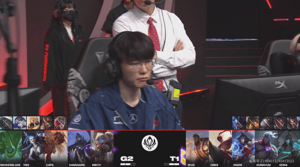 Faker带队翻盘T1全员累趴！解说吐槽G2下路，辅助伤害顶三个打野_战队_波比_金克丝