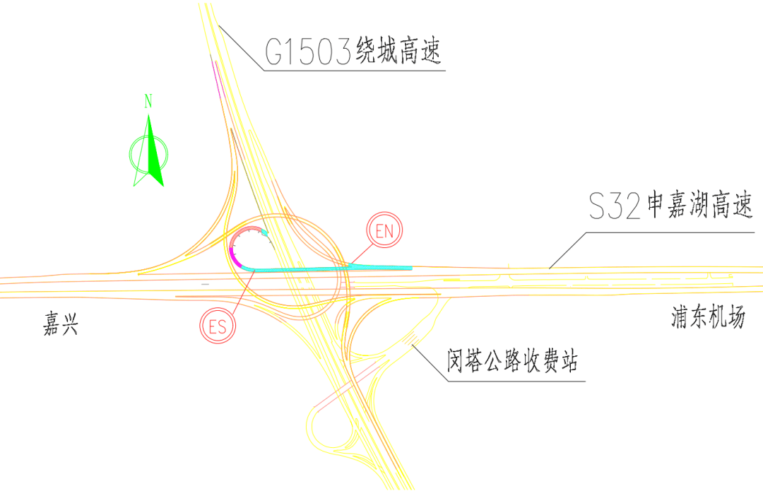 本周末，S32申嘉湖高速G1503立交部分匝道全封闭_进行_方向_保证车辆