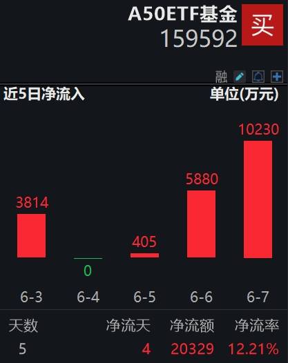 大盘龙头风格占优仍将持续，A50ETF基金(159592)近3天获得连续资金净流入_指数_市场_中证
