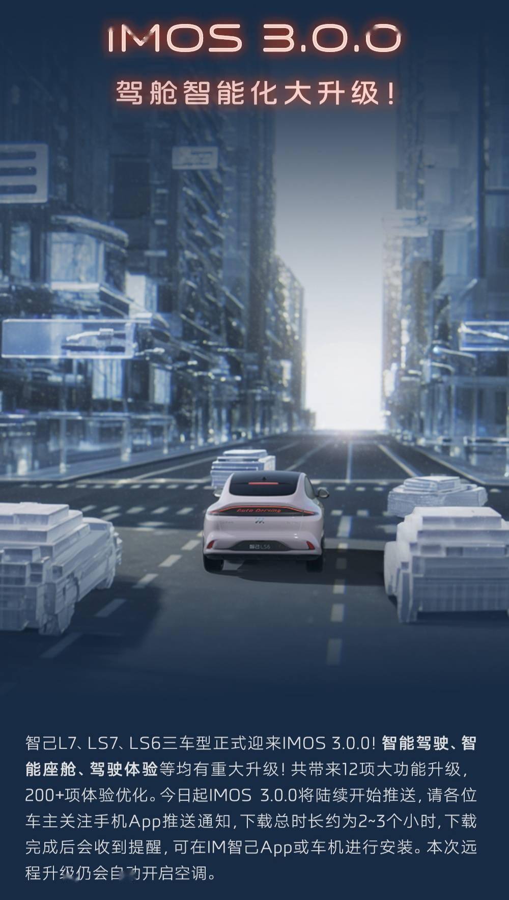 新增去高精地图 NOA 智驾，智己汽车获推 IMOS 3.0.0 版本升级_搜狐汽车_搜狐网