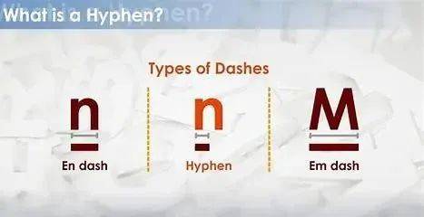 终于分清英文中的连字符和破折号 hyphen、en dash、em dash_数字_快捷键_for