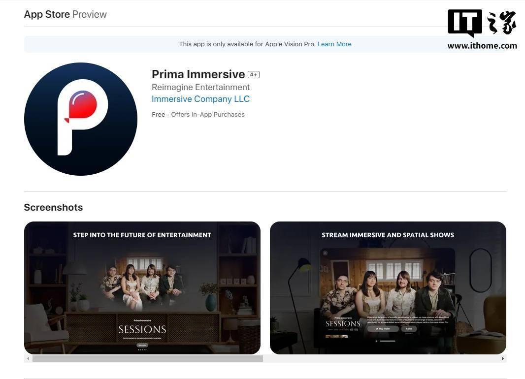 Prima Immersive登陆苹果Vision Pro，沉浸式视频清晰度再升级！_用户_Company_内容