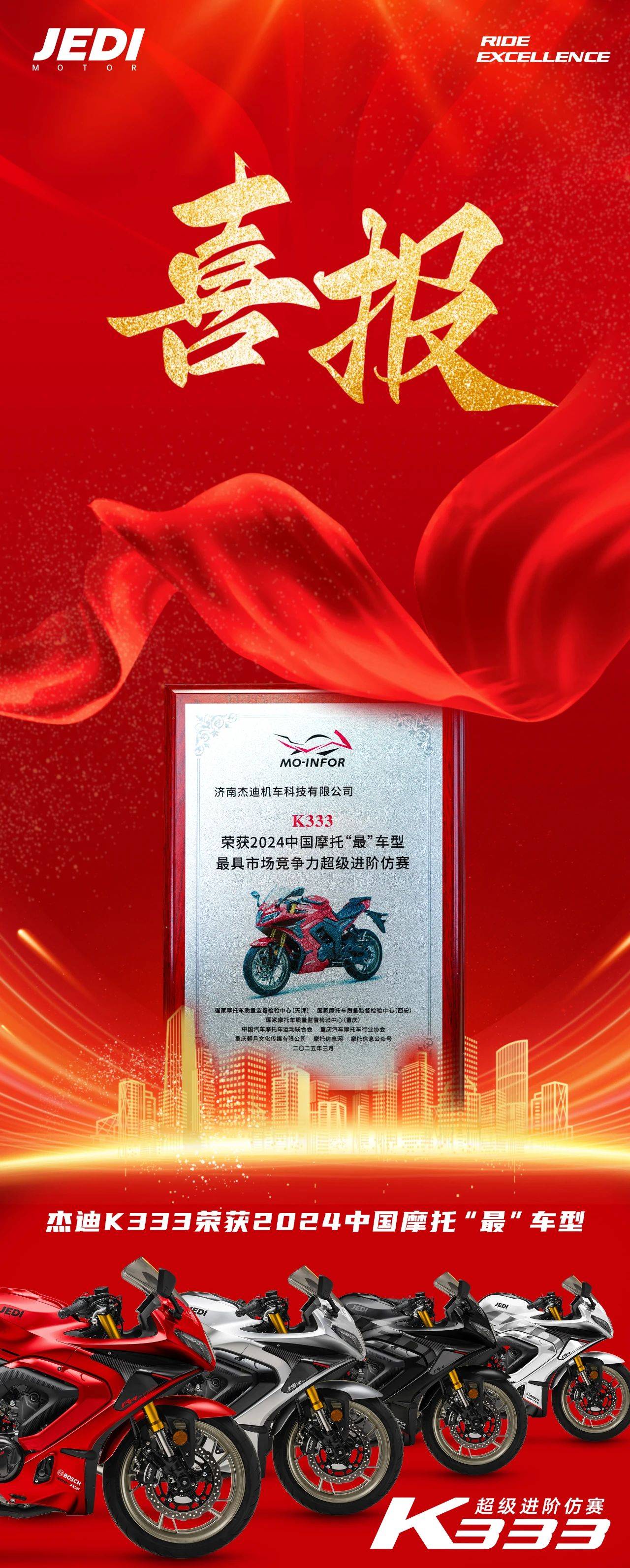 恭喜【杰迪K333】荣获【最具市场竞争力超级进阶仿赛】大奖_搜狐汽车_搜狐网