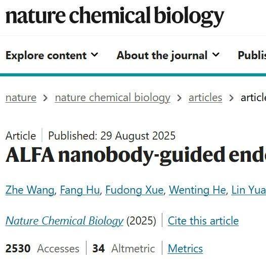 Nat Chem Biol|中国科学院生物物理研究所徐平勇研究组在内源蛋白标记上取得重要进展_标签_荧光