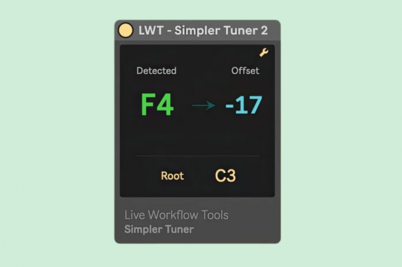 Max for Live推荐：Live Workflow Tools发布Simpler Tuner 2实时音频调性分析调整工具_采样_操作_音高